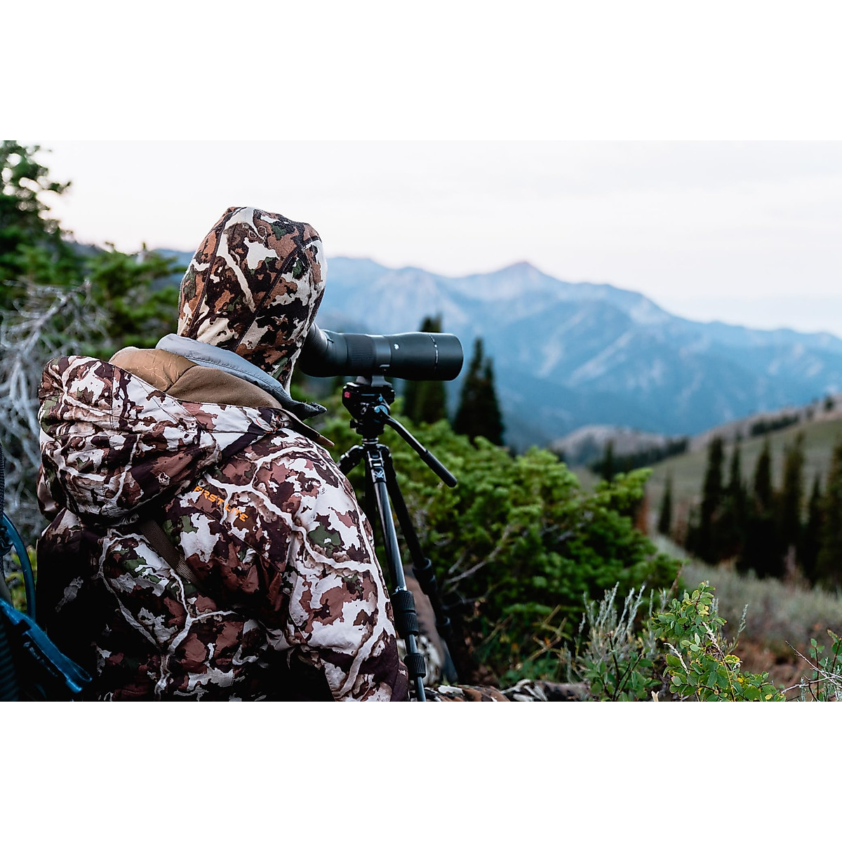 First Lite Men's Uncompahgre 2.0 Puffy Jacket - Lightweight Insulated Camo Hunting Coat - First Lite Fusion - X-Large