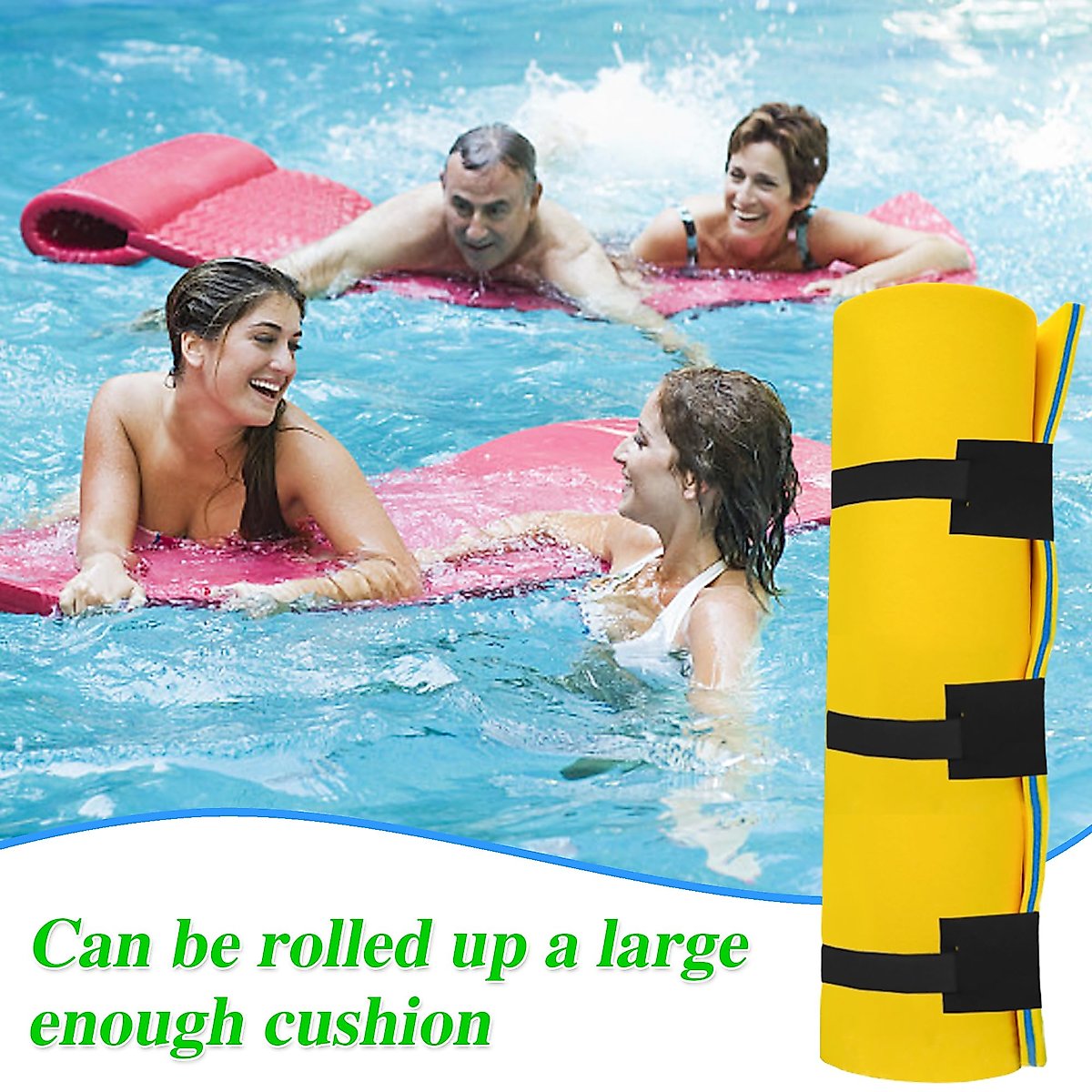 3 Set Floating Water Mat Straps with Pad Protectors, Floating Water Pad Straps Reusable Securing Straps for Storing Mats Up to 18 Feet Long or Shorter, Floating Mat Accessories, Storage Straps