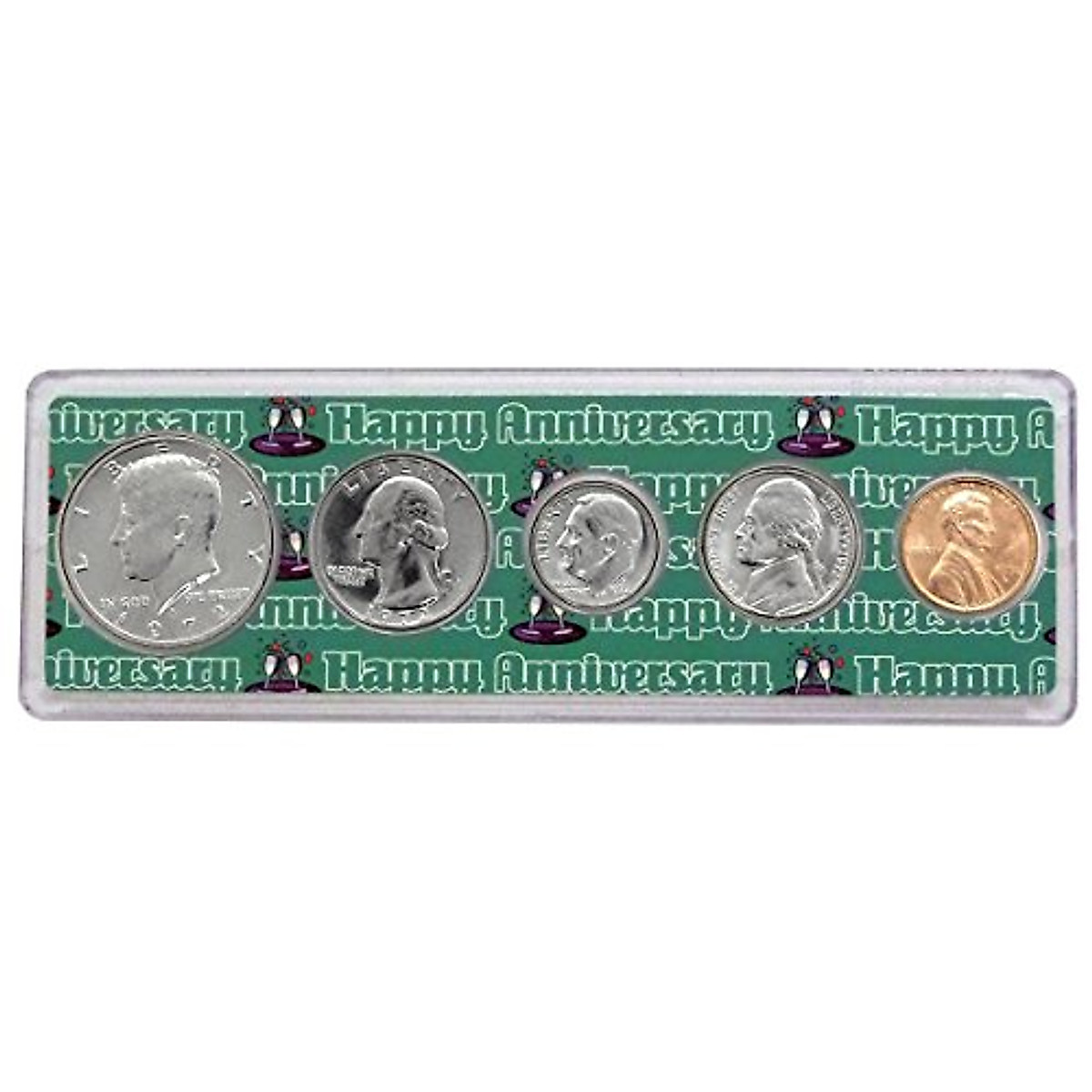 1972 - Anniversary Year Coins Set in Happy Anniversary Holder Collection Seller Uncirculated