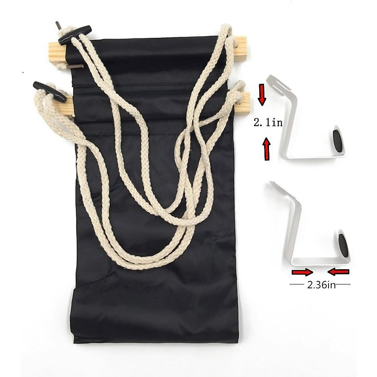 Office Foot Hammock Under Desk Footrest, Adjustable Desk Foot Rest Stand Replace Footstools for Home, Office Study and Relaxing, 1pc/Box Black