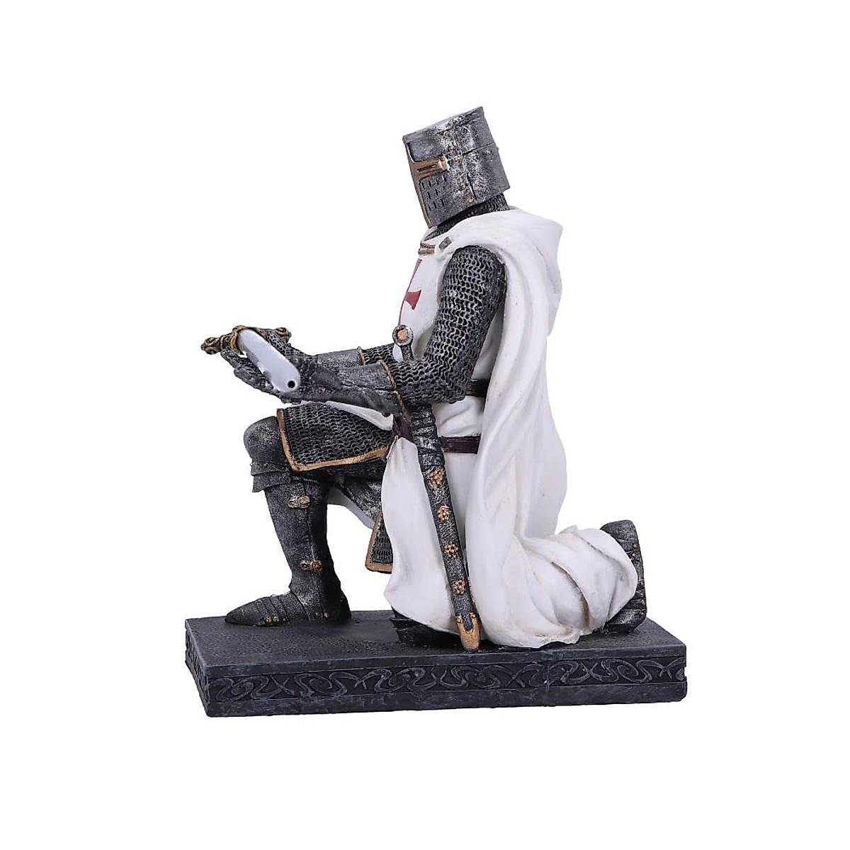 Nemesis Now Knight's Oath Pen Holder, Whilte, 16.8cm, White