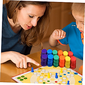 TOYANDONA Wide-application Counting Chips Bingo Chips Poker Chips Set 180pcs Acrylic Discs Math Learning Toys Party Favors