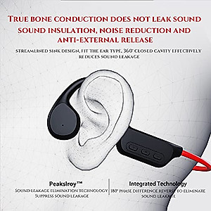 Gogailen Bone Conduction Headphones,IPX8 Waterproof Swimming Headphones Built-in 32GB MP3 Player Bluetooth 5.3,Wireless Open Ear Headset for Swimming,Running,Cycling,Gym Dark