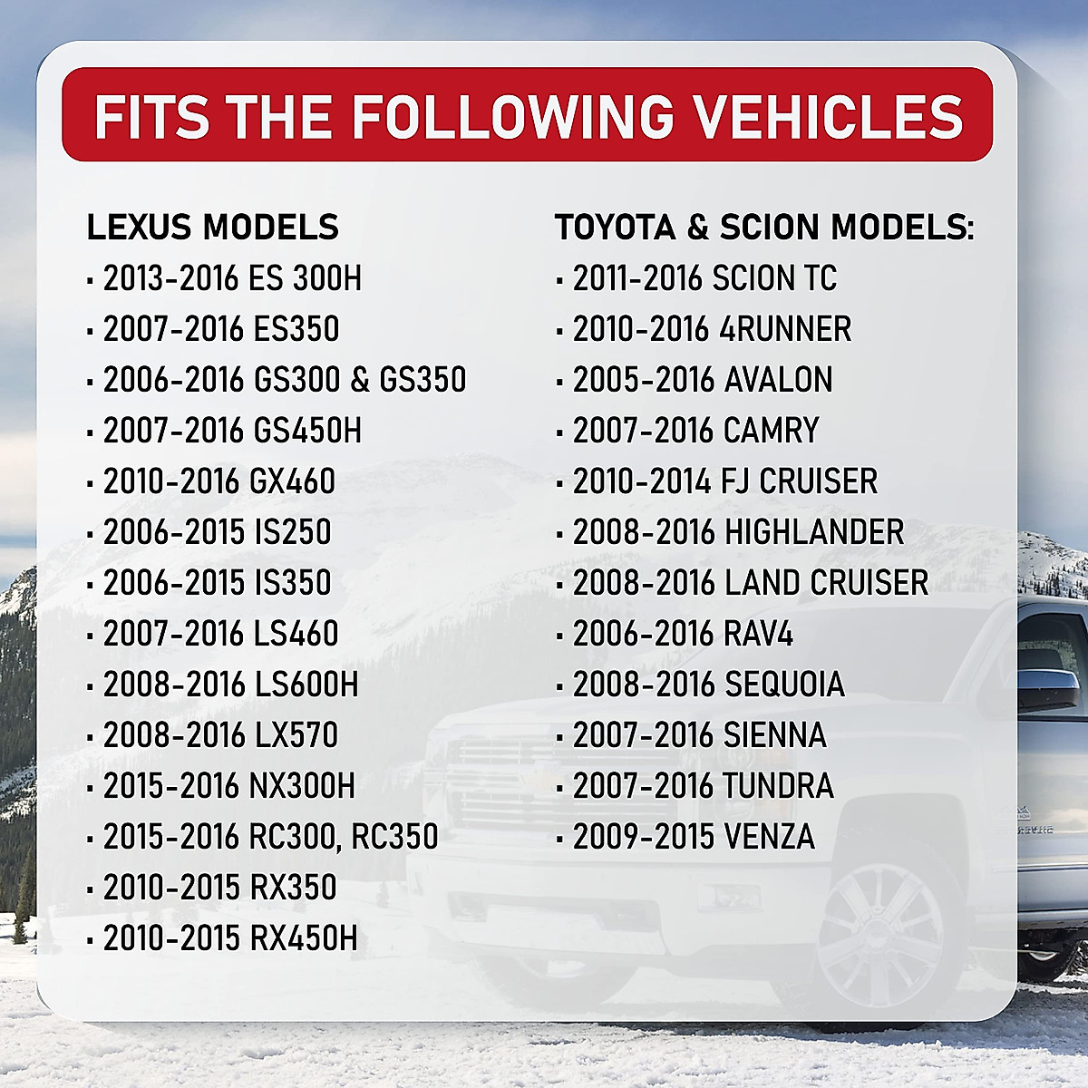 Ignition Coil Replaces 90919-A2007, Compatible with Lexus, Toyota & Scion 2.7L, 3.5L V6 Vehicles - Coil Pack Fits, Camry V6, Avalon, Rav4, Sienna and more