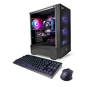 NSX GAMING Desktop PC Ryzen 5 5500,16 GB RAM,SSD 512 gb, RTX 3060,USB-C, Hdmi,Mouse and Keyboard Gamer, Win 11, Built in USA 12 Month Warranty on prebuilt Gaming pc WiFi Ready