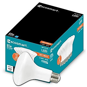 EcoSmart 65-Watt Equivalent BR30 Dimmable Energy Star LED Light Bulb Soft White (12-Pack)