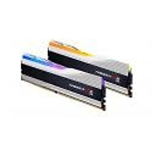 G.SKILL Trident Z5 RGB Series (Intel XMP 3.0) DDR5 RAM 64GB (2x32GB) 6000MT/s CL30-40-40-96 1.40V Desktop Computer Memory UDIMM - Metallic Silver (F5-6000J3040G32GX2-TZ5RS)