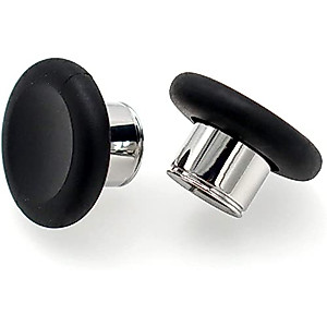 PEGLY 2 Pack Replacement Taller Concave Magnetic Analog Thumbstick Set Compatible with Xbox One Elite 2 Controller Classic Thumbsticks Black