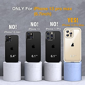 Miracase Glass Case for iPhone 13 Pro Max 6.7 inch, Upgrade Full-Body Clear Bumper Case with Built-in 9H Tempered Glass Screen Protector for iPhone 13 Pro Max, Bean Yellow