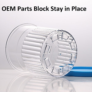 KUCHZUBE Replacement Pints Containers with Sleeve Compatible for Ninja Creami Deluxe NC501, NC500 Series - Silicone Lids - BPA-Free (24OZ, 4 Pack - Blue, Pink, Green, Yellow)