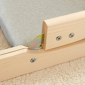 GGCG Tatami Chair Accent Furniture,Foldable Meditation Floor Chair, Living Room Chair Floor Seat, Portable Japanese Legless Chair,Lazy Sofa for Bay Window Meditation Reading,Balny Chair with Cushion