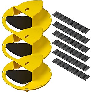 Oarkive Mice Mouse Rat Trap Bucket Flip Lid,Mouse Rats Trap Bucket Indoor Outdoor,Humane Mouse Trap,Mouse Trap Bucket Lid Auto Reset | 5 Gallon Bucket Compatible | Mouse Trap Bucket Lid (3 Pack)