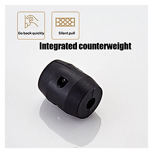 JEMITA Brushed Nickel Kitchen Faucet Single Hole Pull Out Spout Kitchen Sink Mixer Tap Stream Sprayer Head Chrome/Black Mixer Tap (Color : Black)