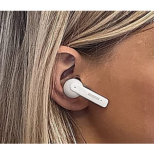 T-Sound Wireless Elite Noise Cancelling Earbuds, 5.5H Listening Time, Bluetooth 5.0 Touch Control Headset, White (TS02311)