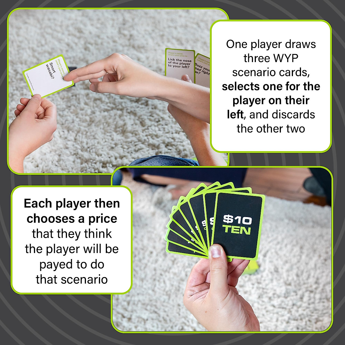 What's Your Price? The Game - Would You Rather Scenarios - 4-10 Player Card Game - Party Games - Family Games - Fun Games - Board Games for Adults & Teens