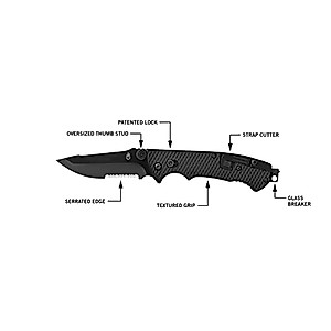 Gerber Hinderer Combat Life Saver Knife, Serrated Edge [22-01870]
