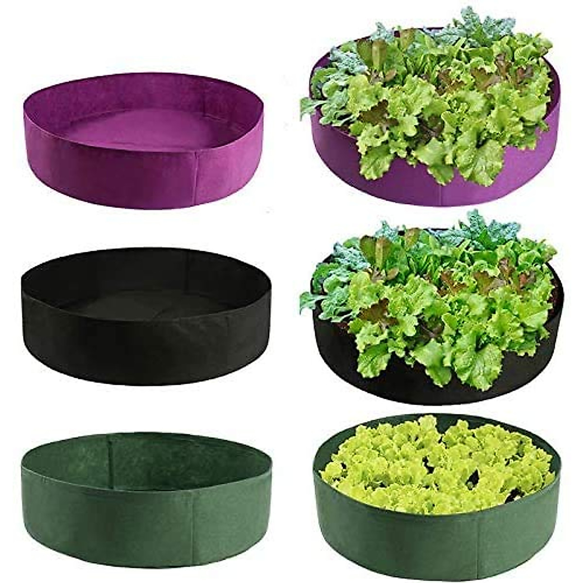 M MAIUS Potato Grow Bag, 15/50/100 Gallon Grow Bag Raised Garden Bed Bag Round Breathable Planting Grow Container for Potato Tomato Carrot