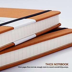 Unruled/Blank/Plain/Unlined Notebook - Sketchbook with Premium Thick Paper - Dividers Gift - Hardcover, Large, A5, 8.4 x 5.7 In