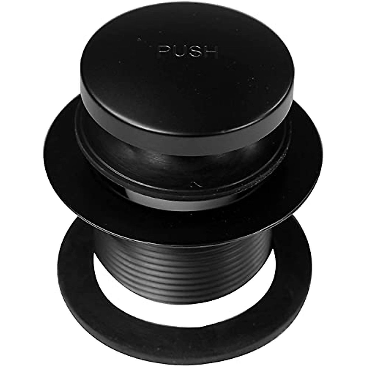 Westbrass 593244-62 White 1-1/2" Tubular Tip Toe Bath Waste Drain Kit, Matte Black, 1 Pack