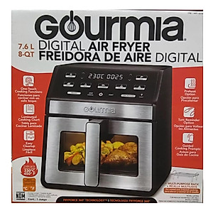 Gourmia GOURMIA Digital Air Fryer, 7.5 Liter with Window and Light, Mod. GAF858