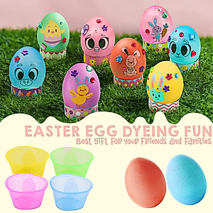 Klever Kits 47 Pcs Easter Egg Dye Decorating Kit Gift with Painting Crafts, Stickers for Kids Boys Girls Easter Creativity Activity, Party Decor, Party Favor