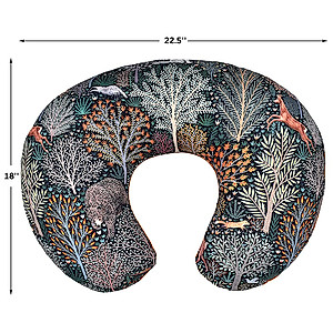 Boyoung Stretchy Nursing Pillow Covers Ultra Soft Slipcovers for Breastfeeding for Baby Girls Boys, Feeding Pillow Cover Fits Standard Infant Support Pillows Nursing Pillow Case, Medium (7912156)