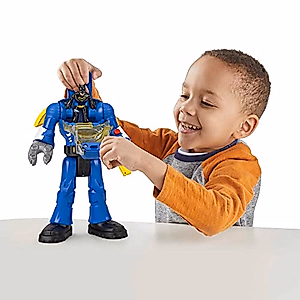 Imaginext DC Super Friends Batman Toys Insider & Exo Suit 12-Inch Robot with Lights & Sounds Plus Figure for Ages 3+ Years