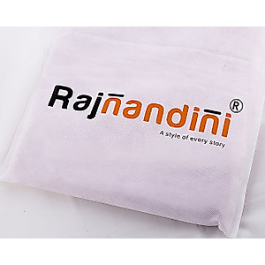 Rajnandini Women's Pure Cambric Cotton Embroidered Kurta Set With Dupatta (JOPLVL214-XXL_Off-White_XXL)