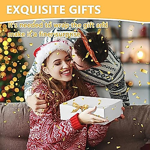 WLUSEAXI 15Pack Gift Boxes with Lids, 10.6x7.8x3.1 Inches Bridesmaid Proposal Boxes with Ribbon, White Gift Boxes for Presents,Kraft Paper Boxes for Wedding Christmas Birthday Baby Shower Party