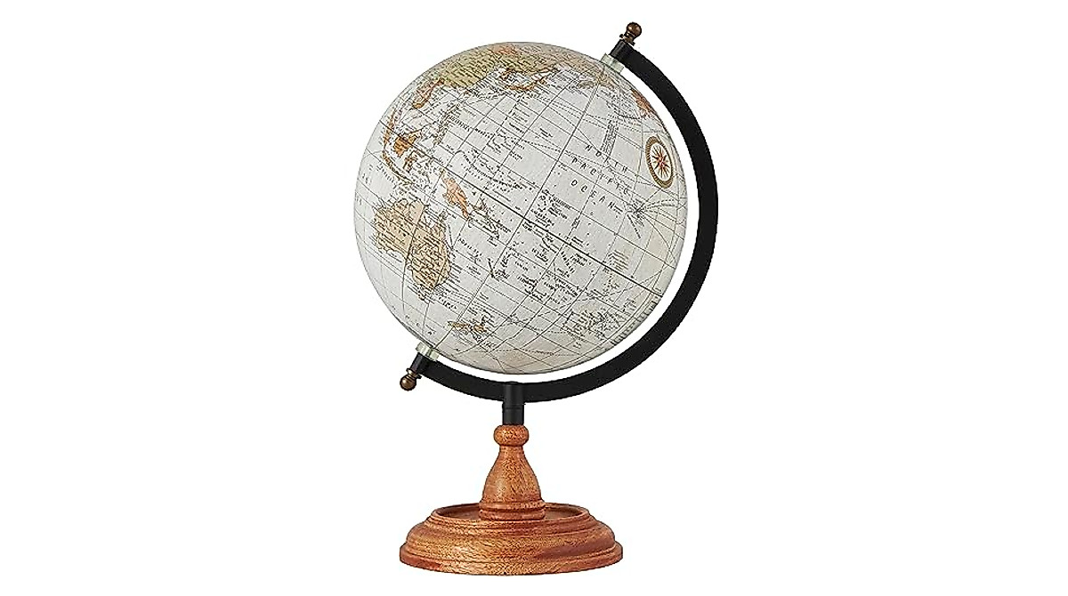 Deco 79 Mango Wood Globe - Elegant Home Decor