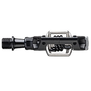 Crankbrothers Mallet Trail Mountain Bike Pedals - Black/Black Spring - MTB Enduro XC Trail Optimized Platform - Clip-in System Pair of Bicycle Mountain Bike Pedals (Cleats Included)