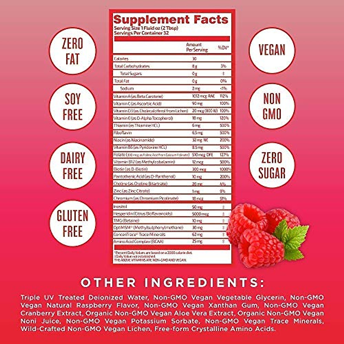 Liquid Multivitamin Raspberry & Liquid Multimineral Cranberry Bundle by MaryRuth’s | Vitamin A, B, C, D3, E & Amino Acids | Immune & Energy Support | Sleep Support | Magnesium Calcium & MSM Supplement