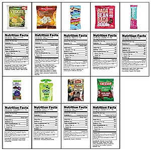 100 CALORIE Snack Packs Care Package | VALENTINES DAY GIFT BASKETS | Vegan, Gluten Free Dairy Free Snacks, Bars & Nuts all 100 calories or Less [20 count] Holiday Gift Basket | Low Calorie Diet Snacks | Snack Food Gifts
