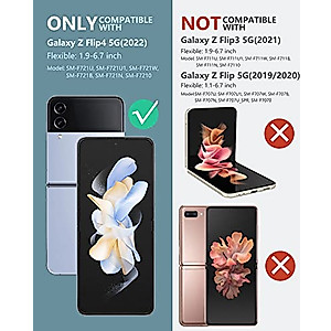 for Samsung Galaxy Z-Flip4 5G Case: Military Grade Protection Shockproof Cell Phone Case with Kickstand & Holster | Protective Drop Proof Rugged Cover for Galaxy Z Flip 4