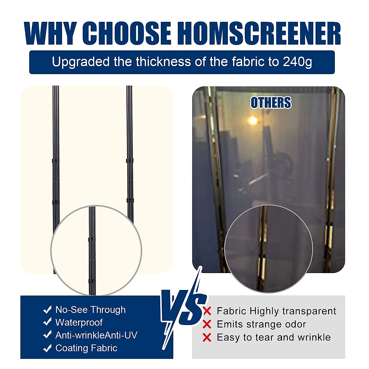 Room Divider 6FT Portable Room Dividers and Folding Privacy Screens, 176'' W Fabric Divider for Room Separation, 8 Panel Partition Room Dividers Freestanding Wall Divider Screen for Dorm Studio Office