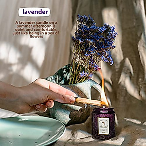 Luxury Scented Candles 2 Packs for Home Scented, 100% Soy Wax, Contains Two Kinds of Candles, Lavender and Vanilla, Gifts for Women Mother and Friends