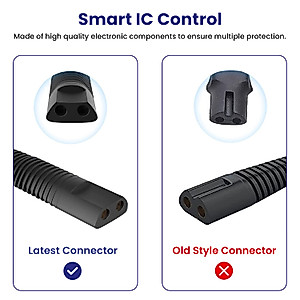 For Braun Shaver Charger,12V Power Cord for Braun Series 7 9 3 5 1 XT5 Electric Razor 3040s 340s 9385cc 370 720 760cc 790cc 720s-4 7865cc 9090cc 9330s 5018s 7020s 9095cc 3350cc-4 390cc