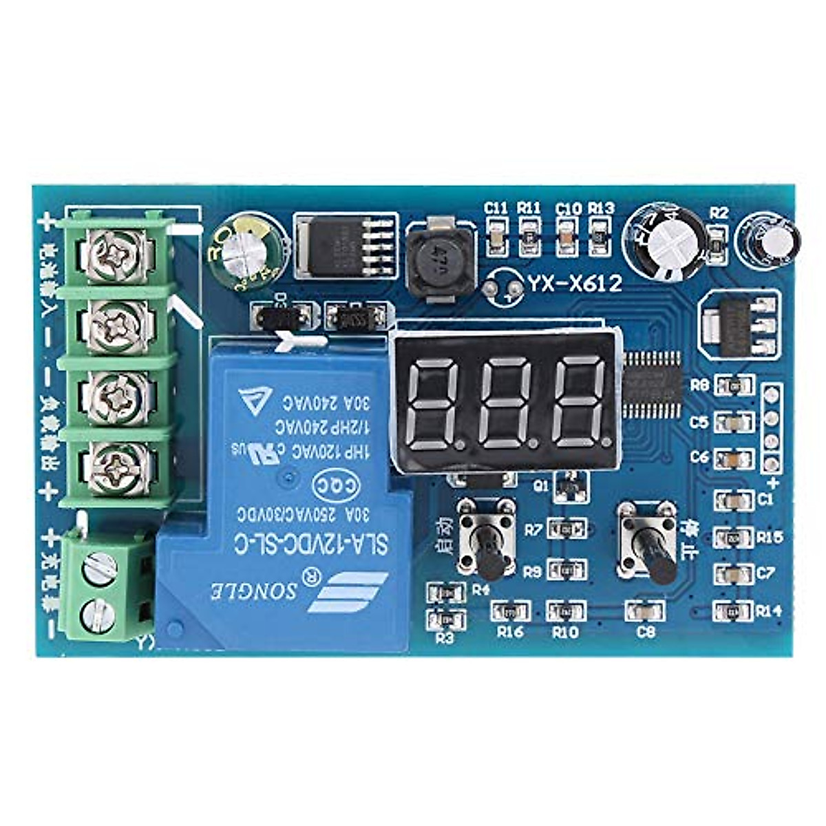 Over-Discharge Protection Storage Battery, 10V-60V 30A Under Voltage Control Module Over-Discharge Protection Storage Battery Module