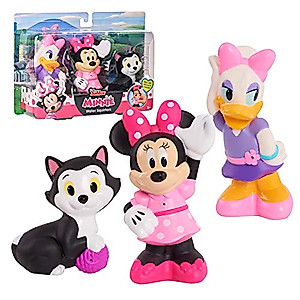 Disney Junior Minnie Mouse 3-Pack Bath Toys, Figures Include Minnie Mouse, Daisy Duck, and Figaro, Amazon Exclusive, by Just Play
