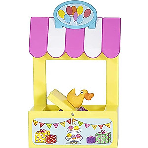 Peppa Pig Perfect Birthday Party Playset, 5 Piece - Includes Peppa and Mandy Mouse Character Figures, Birthday Surprise Stand, Chocolate Cake Table & Chair - Toy Gift for Kids - Ages 2+