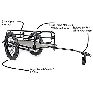Trail-Monster Cargo Trailer, Matte Black
