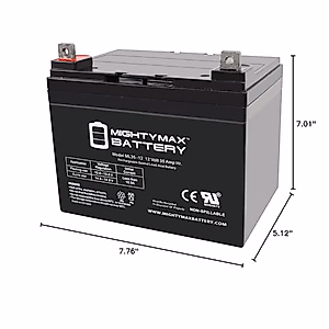 Mighty Max Battery 12V 35AH SLA Replacement Battery for DURDC12-35J