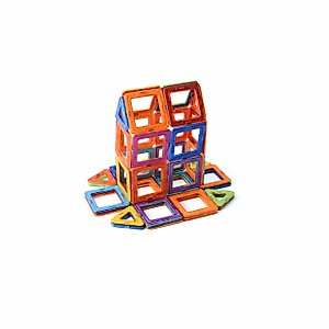 JDBF 46 pcs Magnetic Tiles Building Blocks Stem Toys for Toddlers Learning Kids Educational Construction Toys Set for Kids Ages Aged 3+