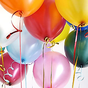 Grevosea 15 Rolls Ribbon for Balloons, 32.8ft Colorful Balloon String Balloon Ribbon Christmas Curling Ribbon for Gift Wrapping Party Wedding Festival Deco 1/5" Wide