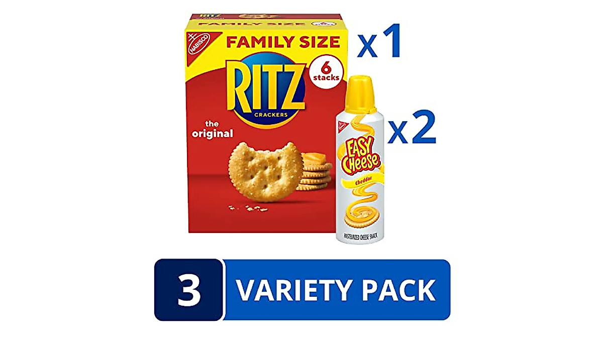 RITZ Crackers & Easy Cheese Cheddar Snack Pack