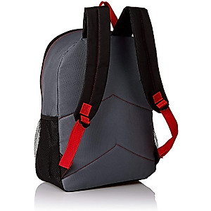 DC Comics Superman Backpack for Kids Bundle ~ Deluxe 16" Superman School Bag with Superman Pen, Bookmark, and Stickers (Superman School Supplies)