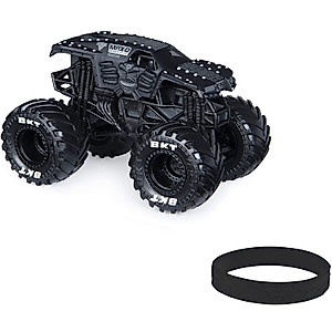 Monster Jam 2020 Spin Master 1:64 Diecast Monster Truck with Wristband: Maximum Destruction MAX D Black