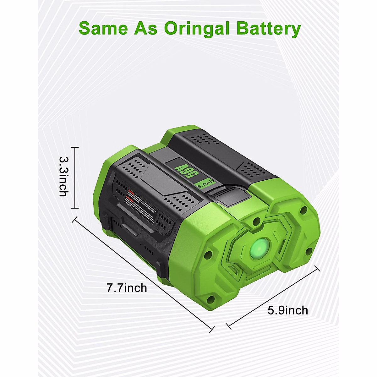 ULATI 56V 5.0Ah Replacement for EGO Battery Compatible with EGO 56V Batttery BA2800 BA4200 BA1400 Replacement Battery Compatible with EGO 56V Power Tools Lawn Mower Leaf Blower Chainsaw (Black)