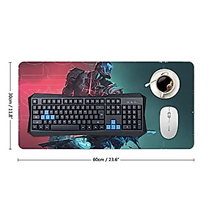 Extended Gaming Mouse pad, Large Gaming Mousepad, Cute Cartoon Desk Mat, Waterproof Anti-Dirty Skid Proof Lockrand Keyboard Mat, Computer Keyboard and Mice Combo Pads Mouse Mat, 60x30cm, 24x12 inch