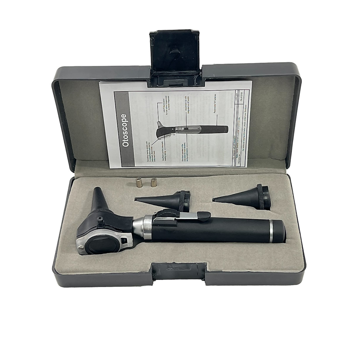 LED Otoscope Otoscope KIT Set 3.5V Plus Extra Specula Plus Extra Bulb LED Otoscope Otoscope Set with Hard LED Otoscope Student Home USE Cynamed